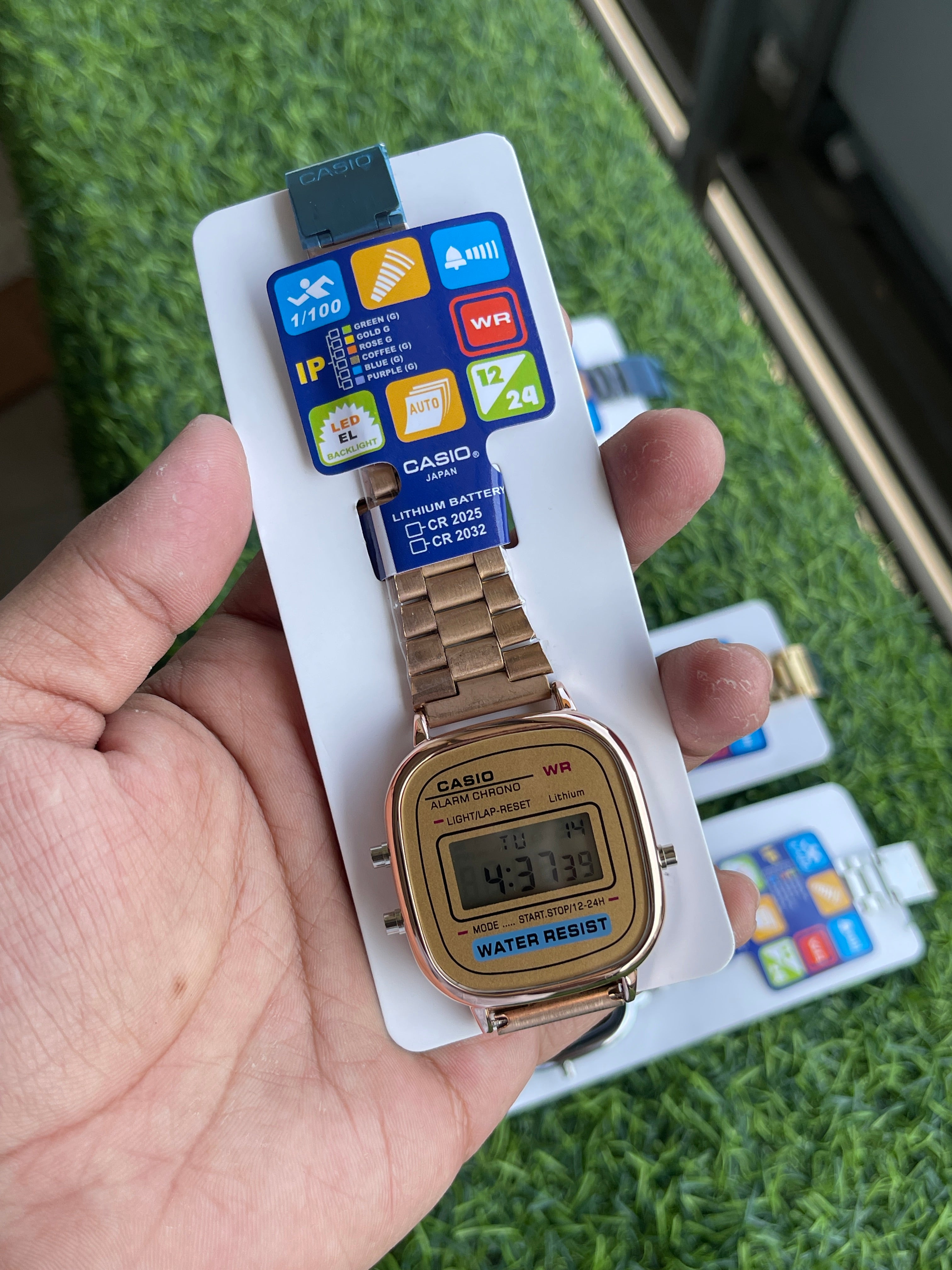 RC Casiio Vintage Digital Watch – Rose Gold Dial with Rose Gold Metal ...