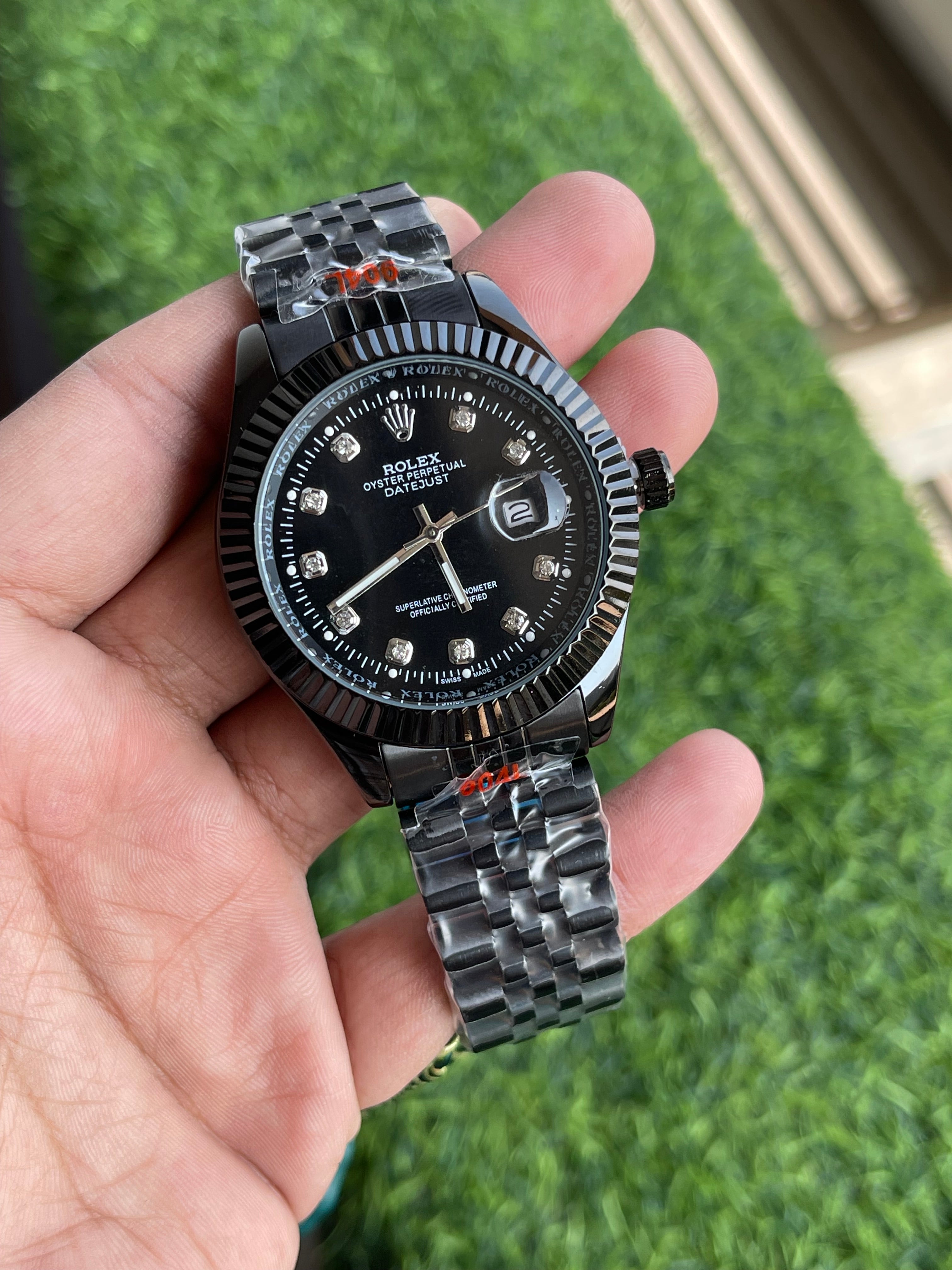 RC RLX Datejust Black Diamond Dial – Premium Edition – Rehan's Collection
